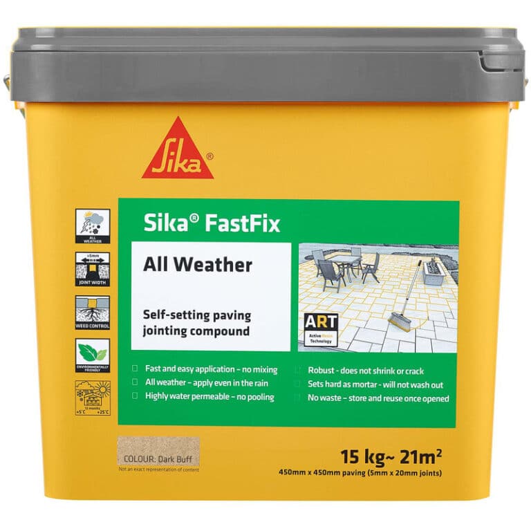Sika FastFix All Weather Jointing Compound 15kg Dark Buff - Building Shop