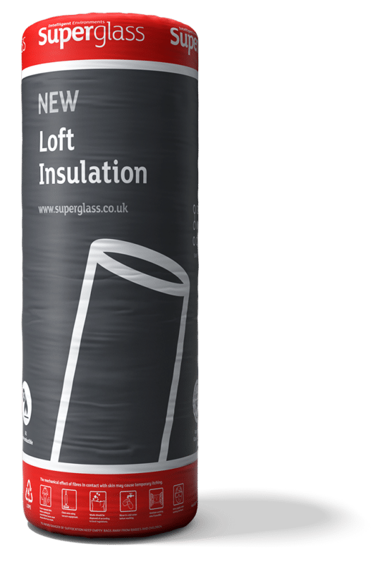 Superglass 200mm Multi-Roll Loft Roll (0.044 W/mK) (5.63m2) - Building Shop